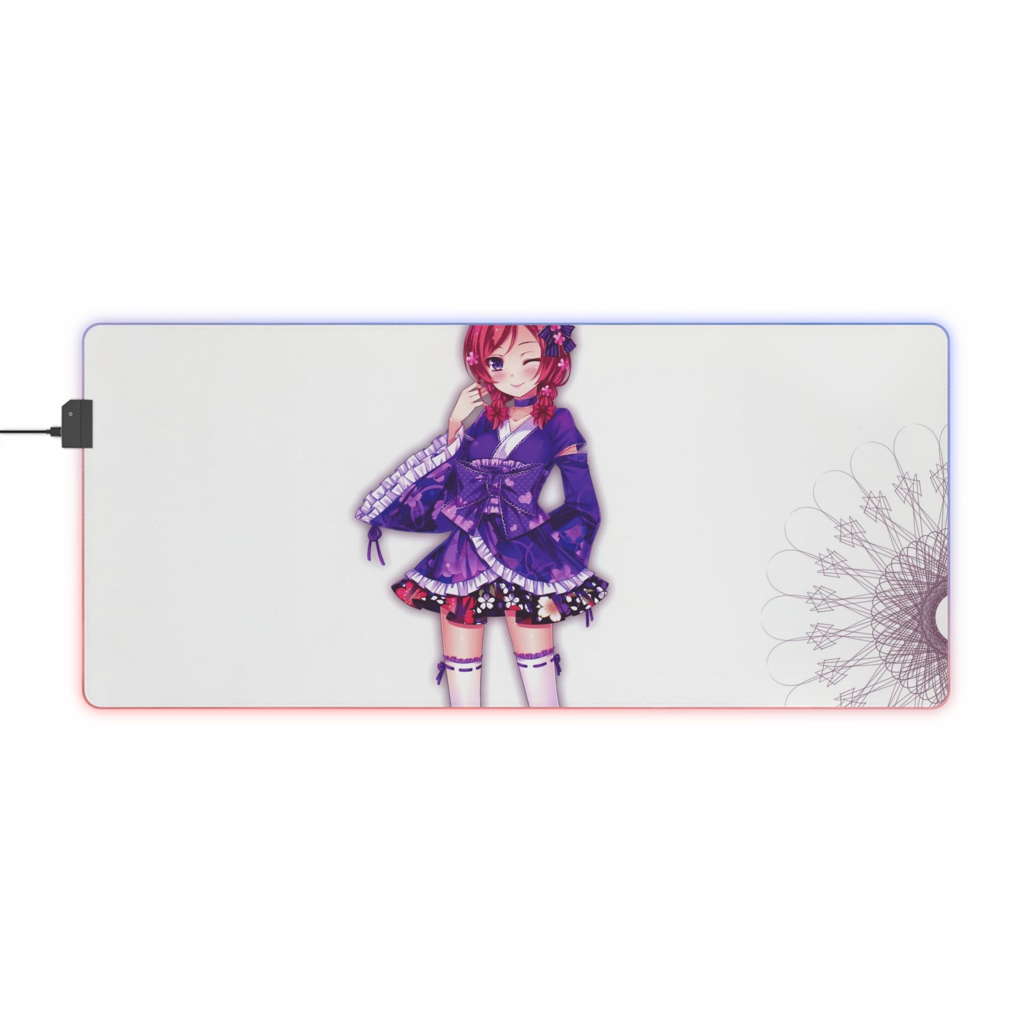 Love Live! Maki Nishikino RGB LED Mouse Pad (Desk Mat)
