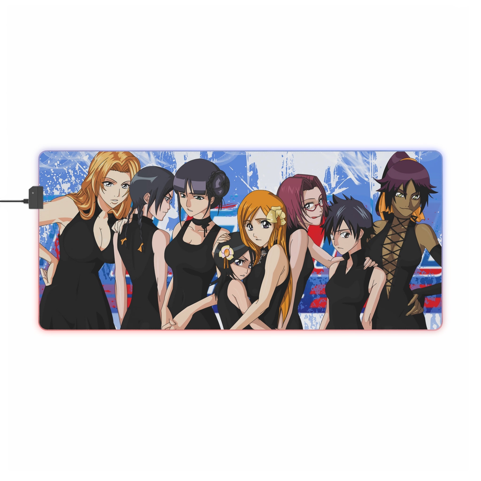 Bleach Rukia Kuchiki, Orihime Inoue RGB LED Mouse Pad (Desk Mat)