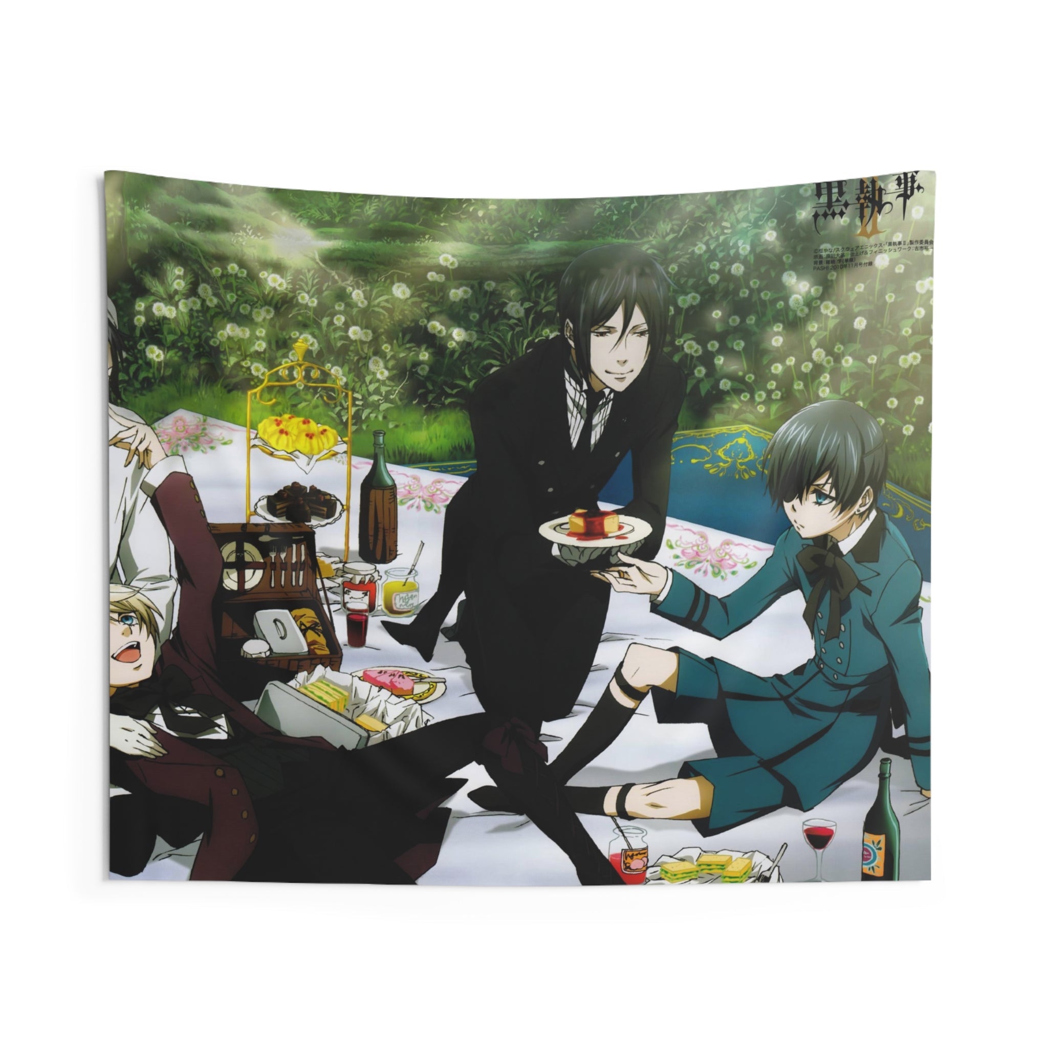 Black Butler Indoor Wall Tapestry