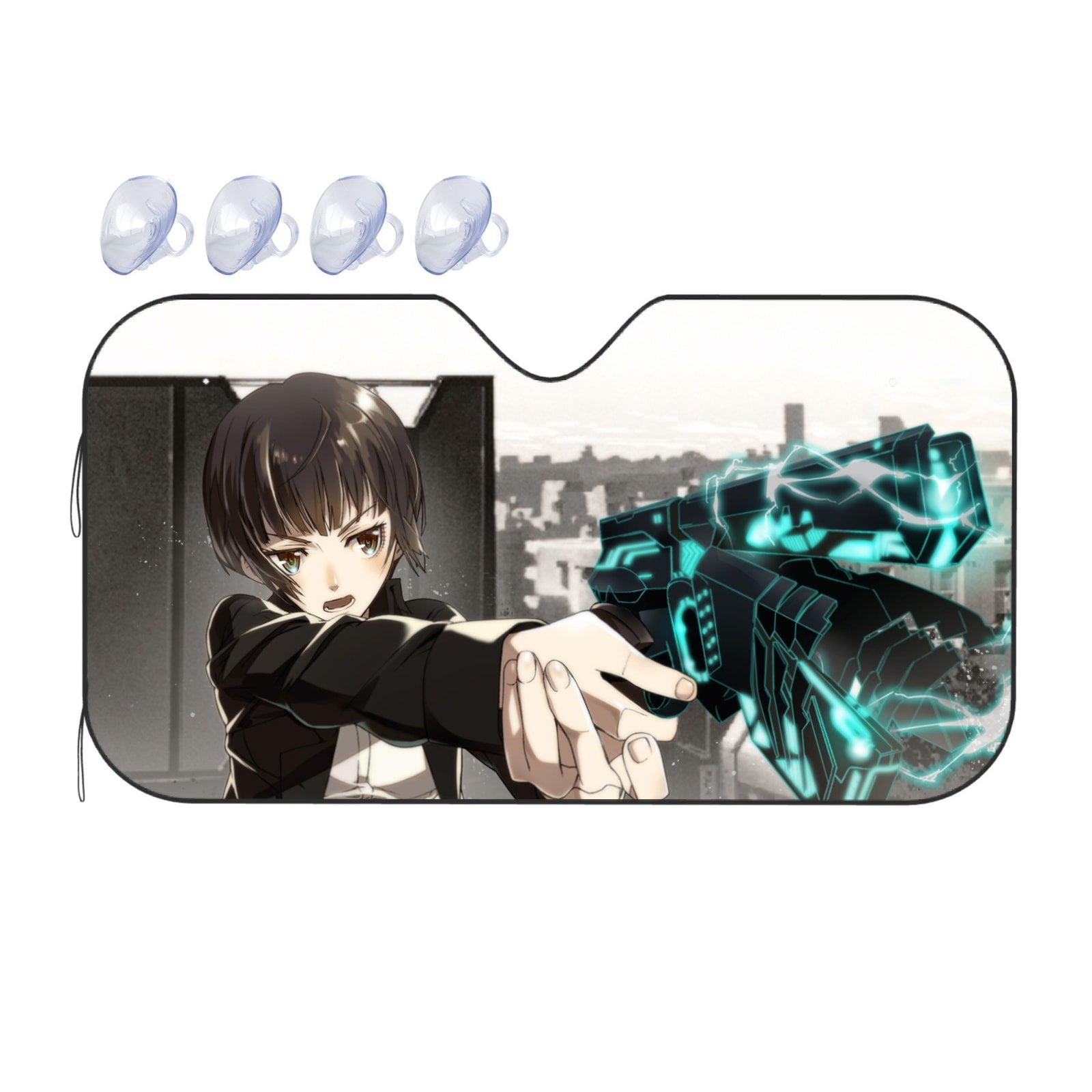 Akane Tsunemori with a dominator Car Sunshade