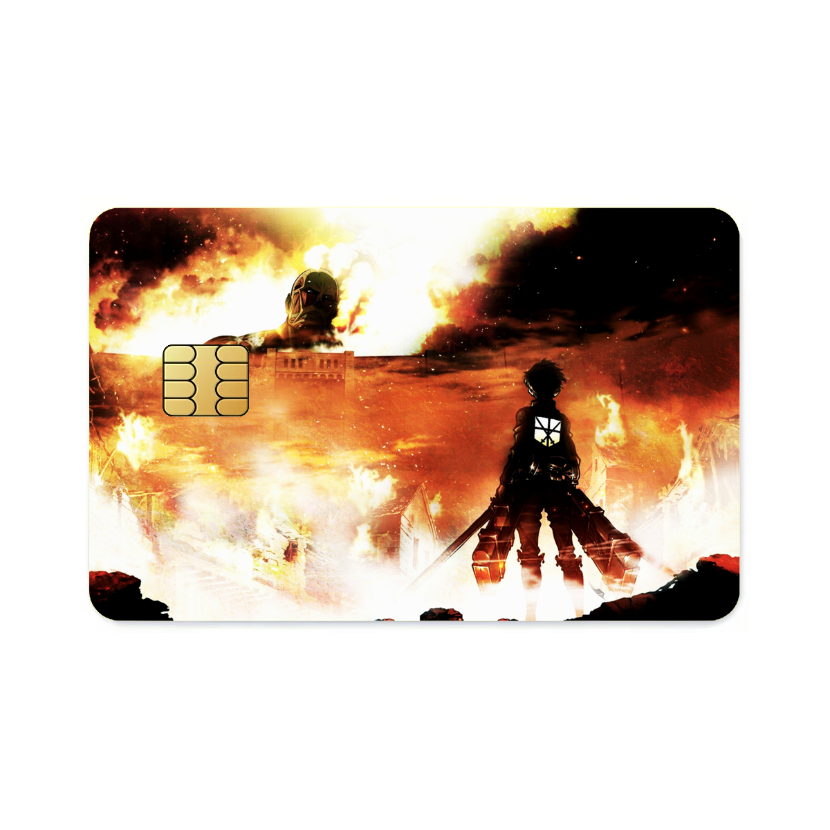 Anime Attack On Titan Credit Card Skins (4-in-1 Pack)