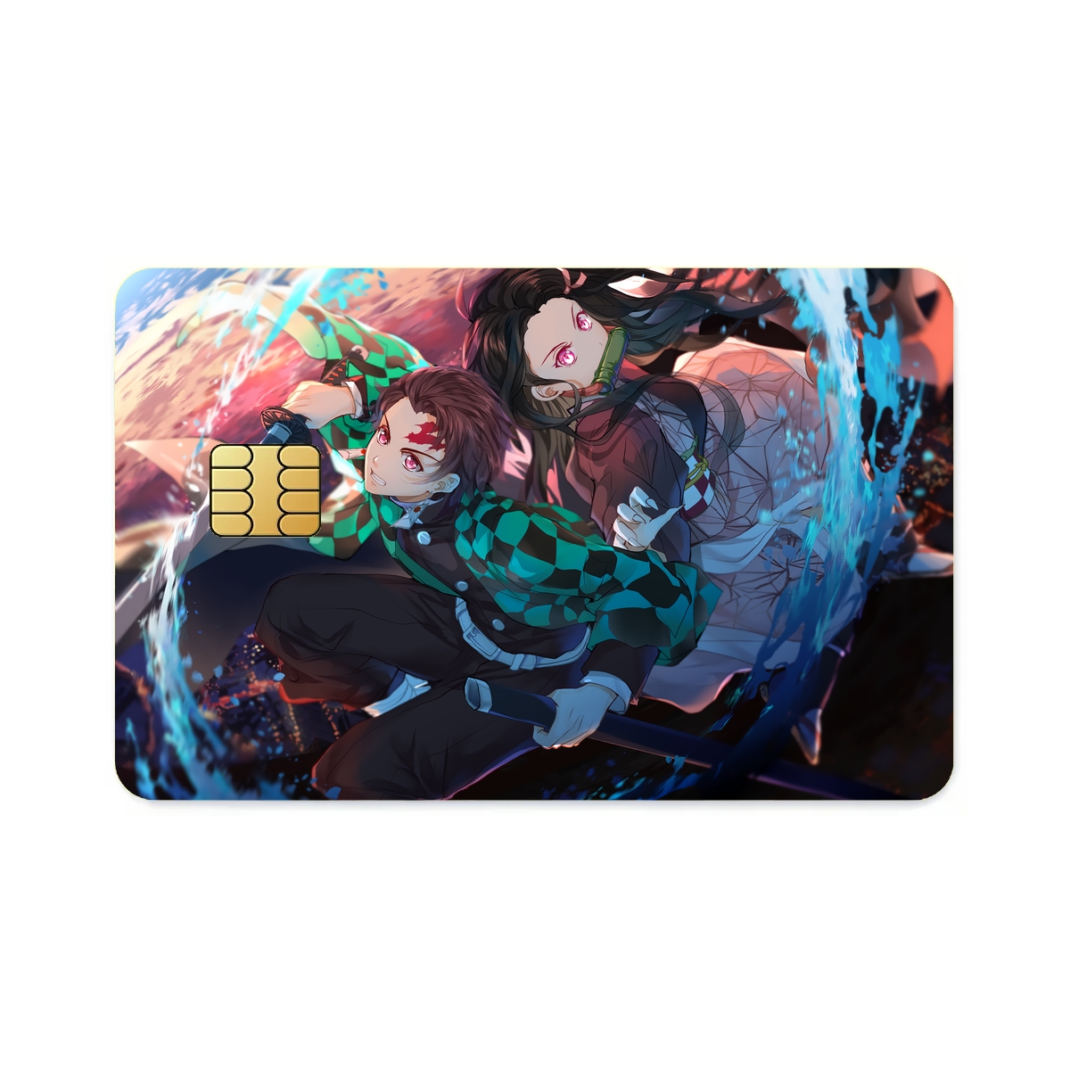 Anime Demon Slayer: Kimetsu no Yaiba Credit Card Skins (4-in-1 Pack)