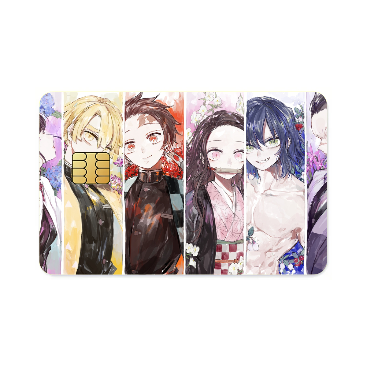 Anime Demon Slayer: Kimetsu no Yaiba Credit Card Skins (4-in-1 Pack)