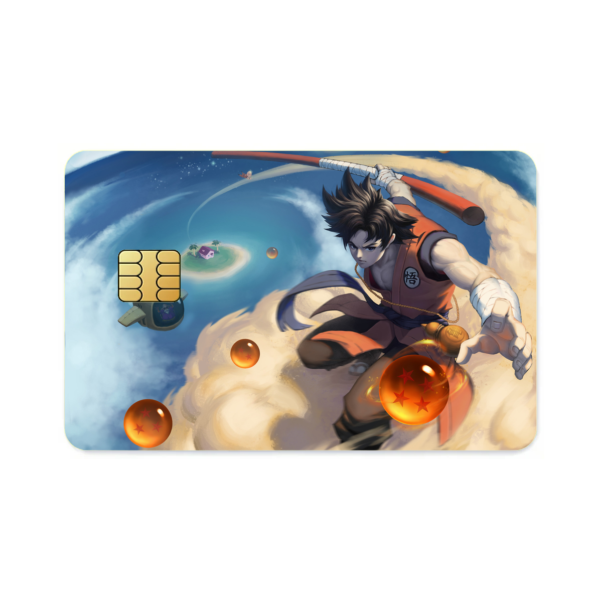 Anime Dragon Ball Credit Card Skins (4-in-1 Pack)