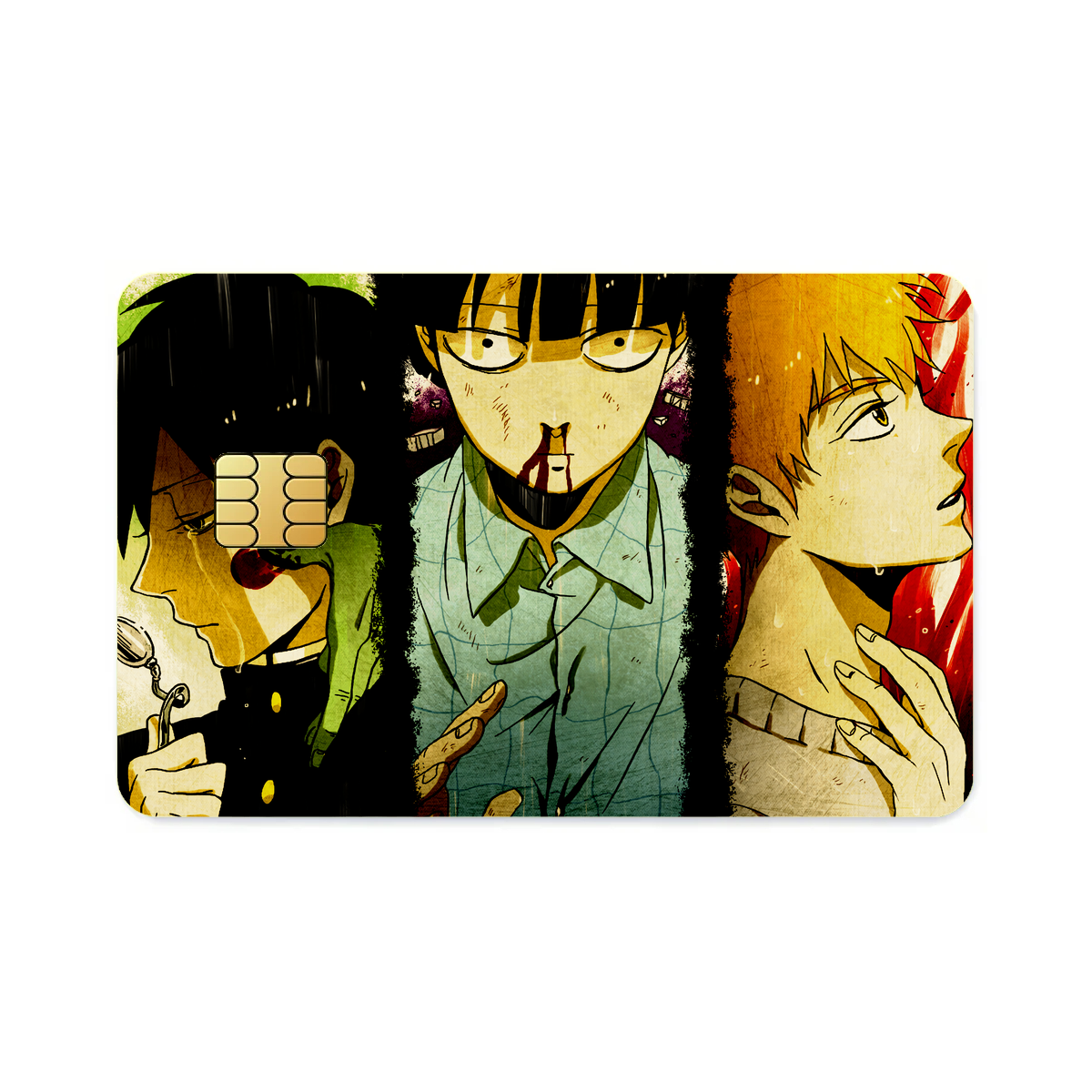 Anime Mob Psycho 100 Credit Card Skins (4-in-1 Pack)