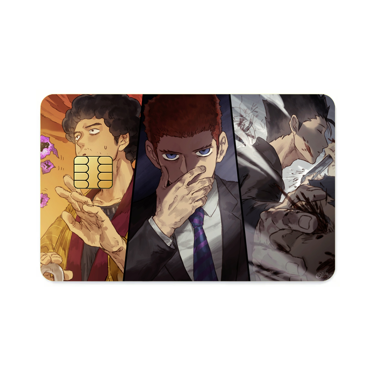 Anime Mob Psycho 100 Credit Card Skins (4-in-1 Pack)