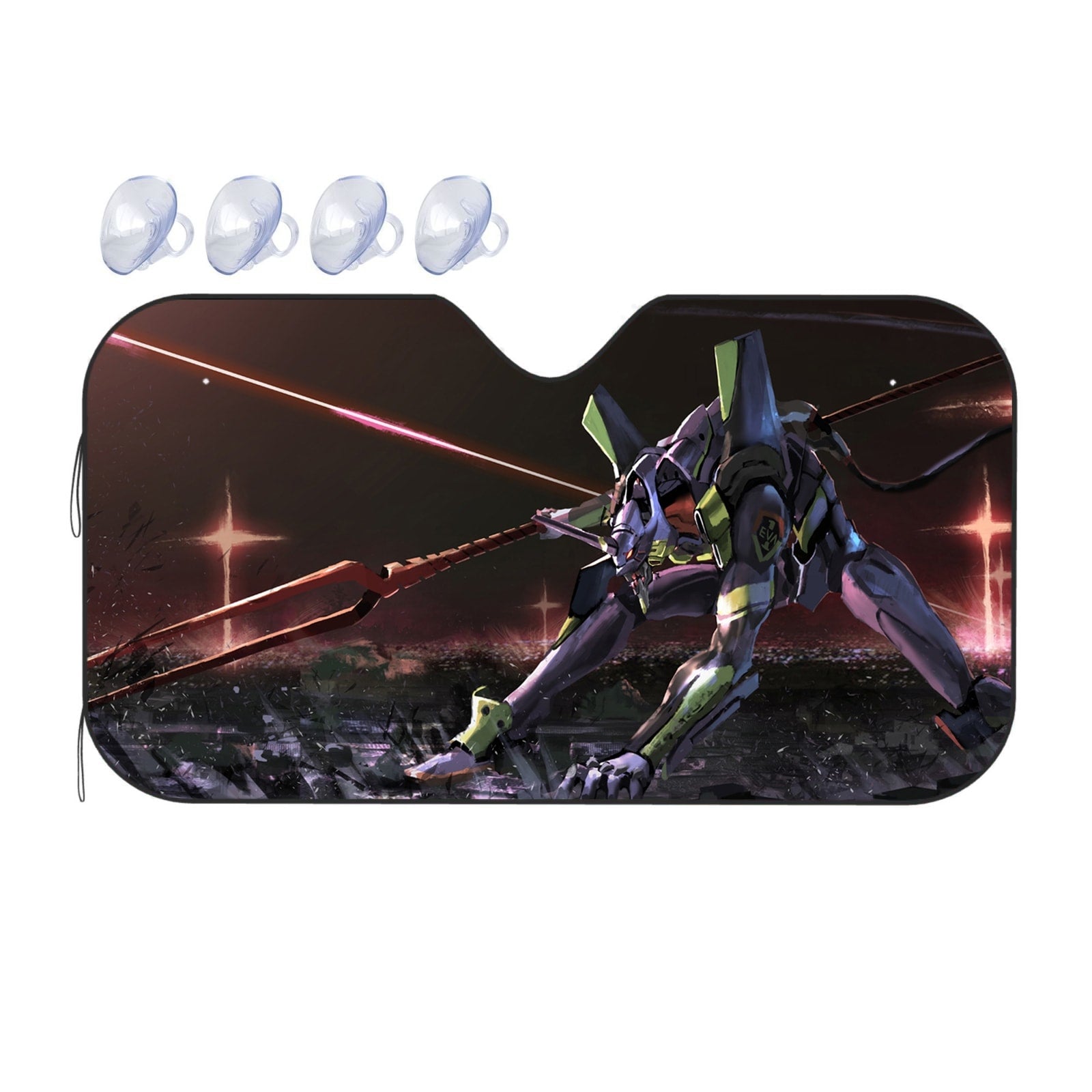 Anime Neon Genesis Evangelion Car Sunshade