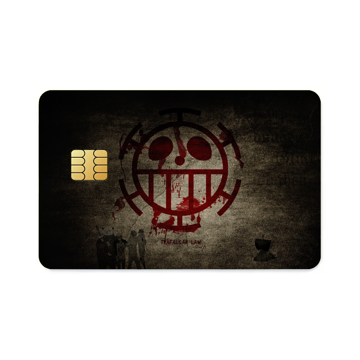 Anime One Piece Credit Card Skins (4-in-1 Pack)