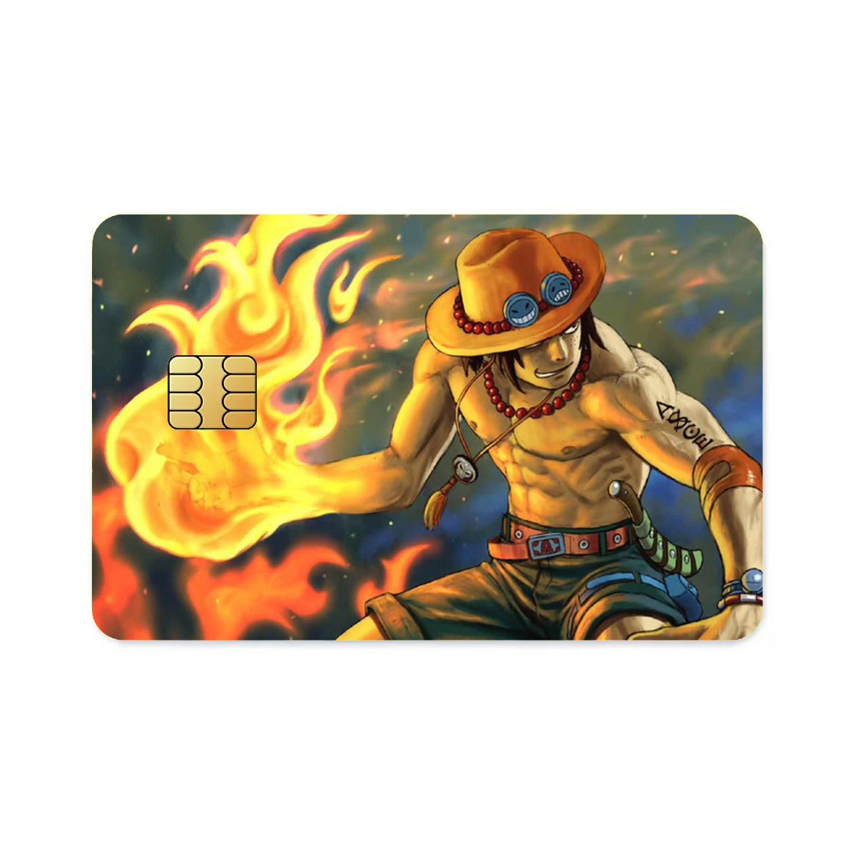 Anime One Piece Credit Card Skins (4-in-1 Pack)