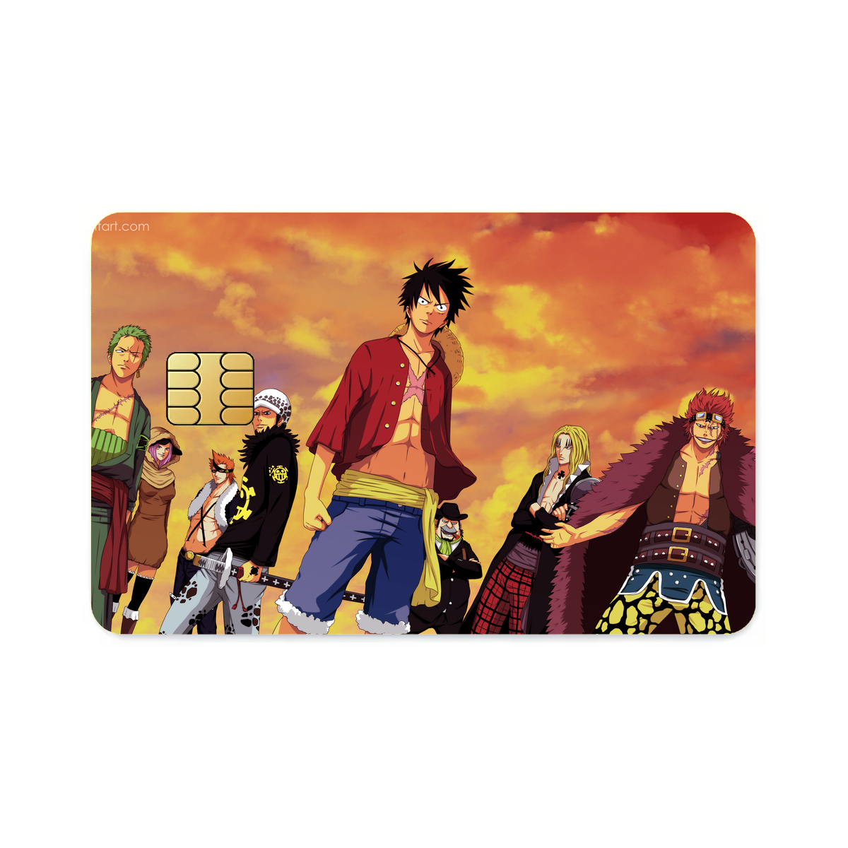Anime One Piece Credit Card Skins (4-in-1 Pack)