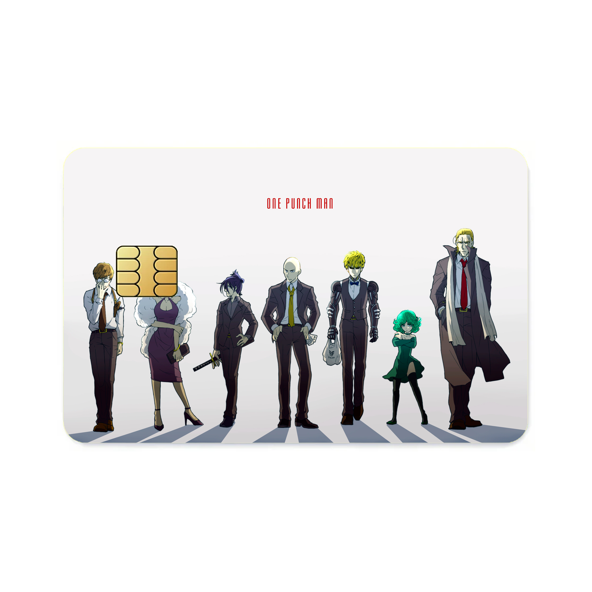 Anime One-Punch Man Credit Card Skins (4-in-1 Pack)