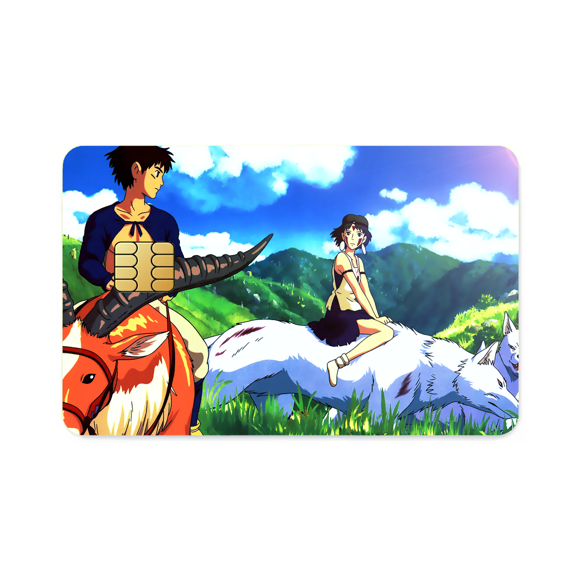 Anime Princess Mononoke Credit Card Skins (4-in-1 Pack)