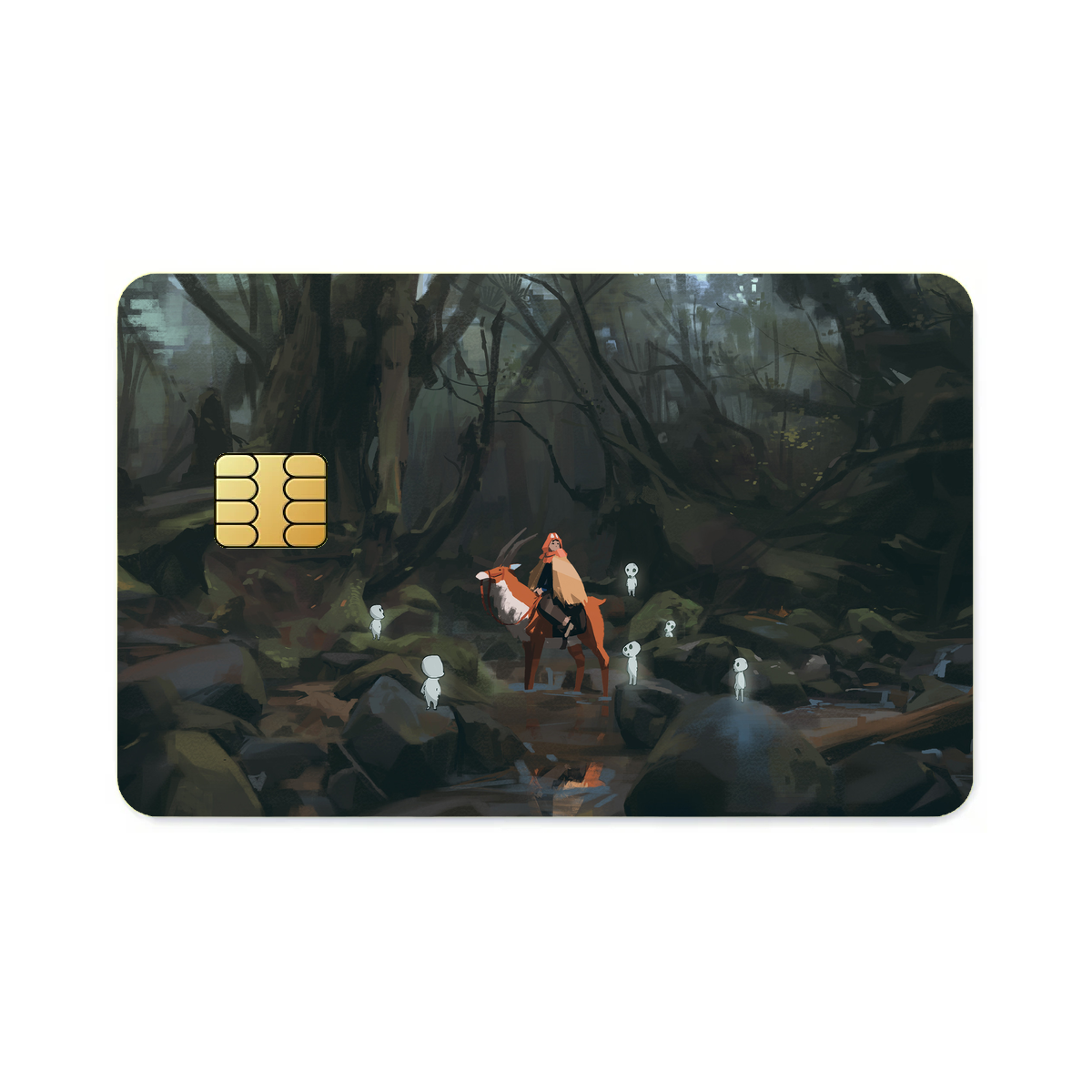 Anime Princess Mononoke Credit Card Skins (4-in-1 Pack)