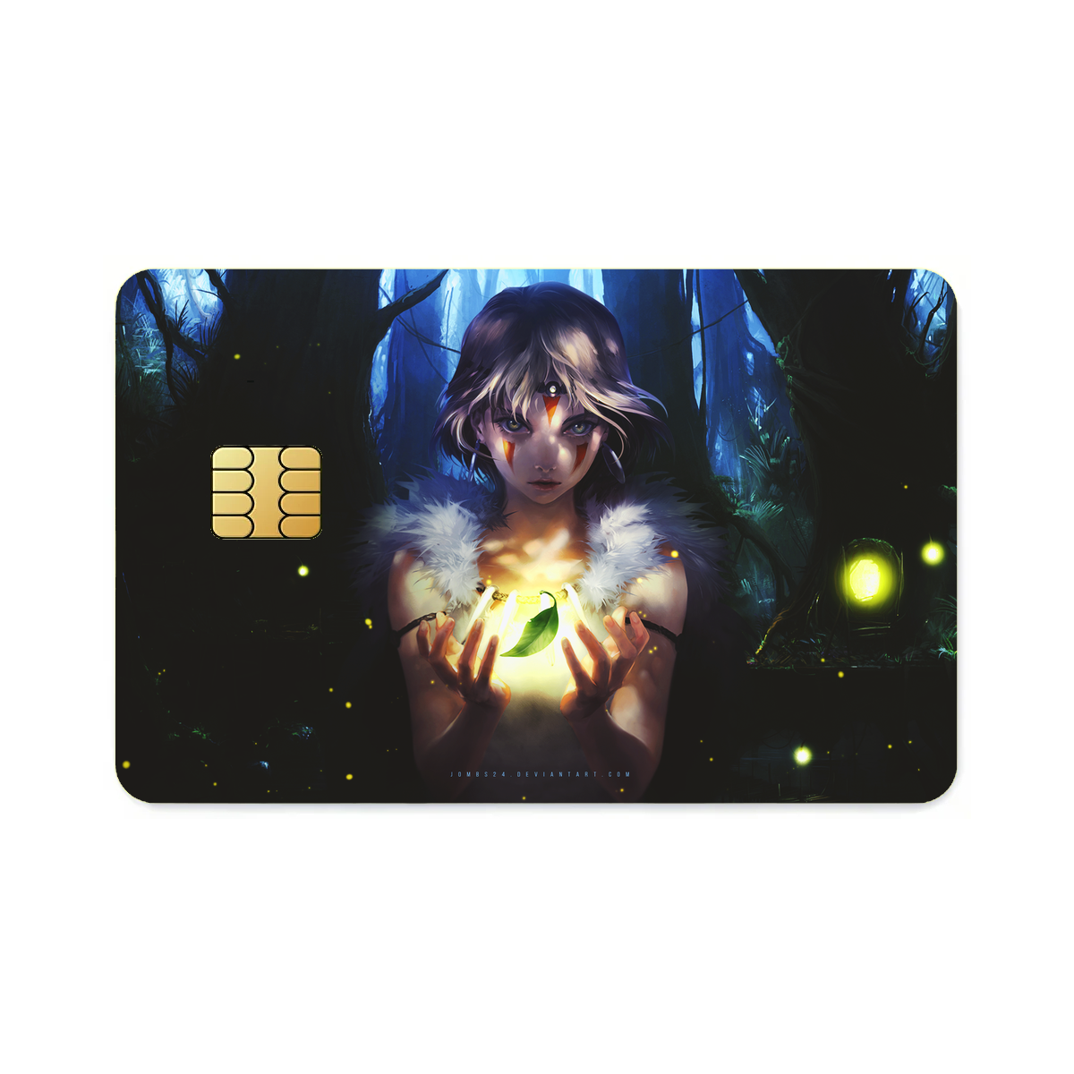 Anime Princess Mononoke Credit Card Skins (4-in-1 Pack)