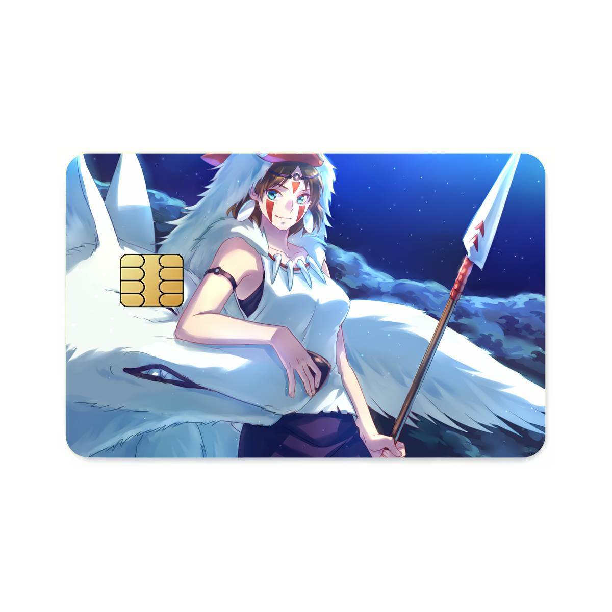 Anime Princess Mononoke Credit Card Skins (4-in-1 Pack)