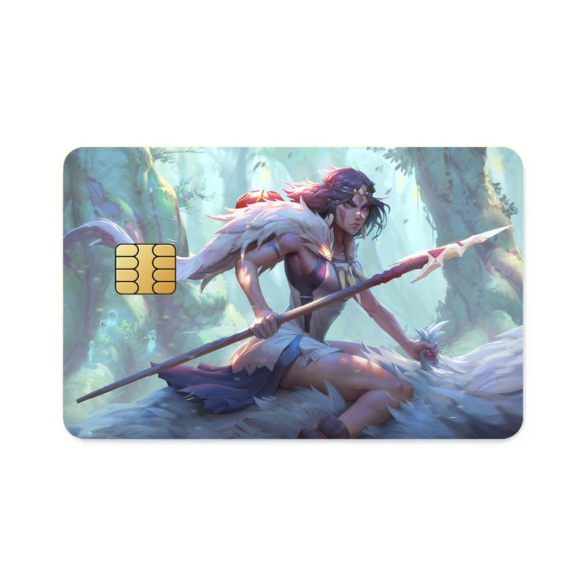 Anime Princess Mononoke Credit Card Skins (4-in-1 Pack)