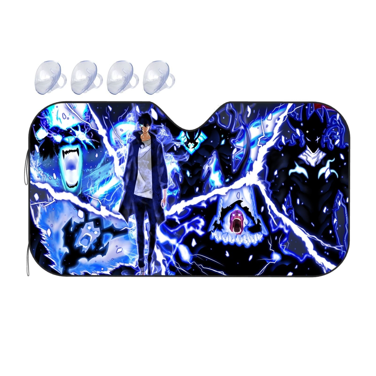 Anime Solo Leveling Car Sunshade