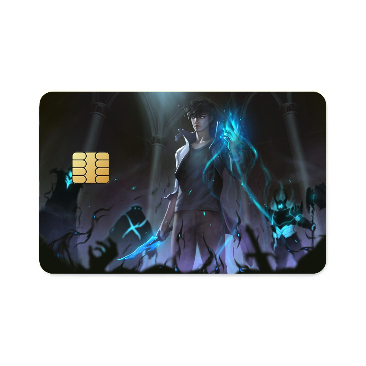 Anime Solo Leveling Credit Card Skins (4-in-1 Pack)