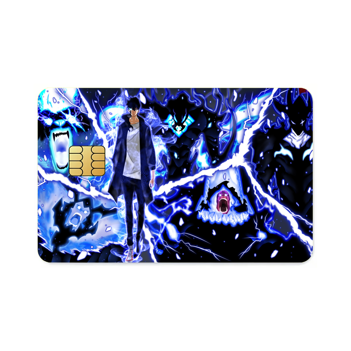 Anime Solo Leveling Credit Card Skins (4-in-1 Pack)
