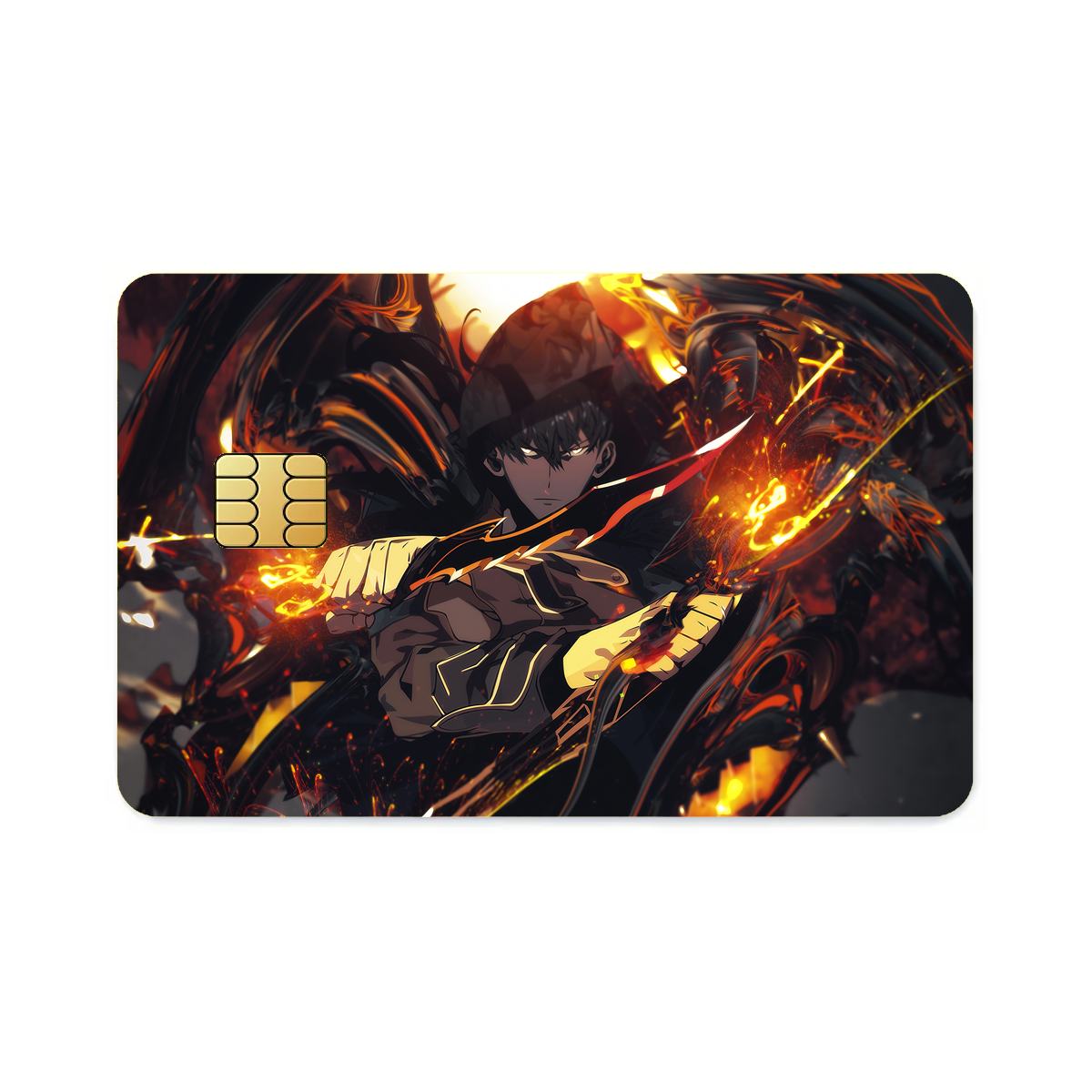 Anime Solo Leveling Credit Card Skins (4-in-1 Pack)
