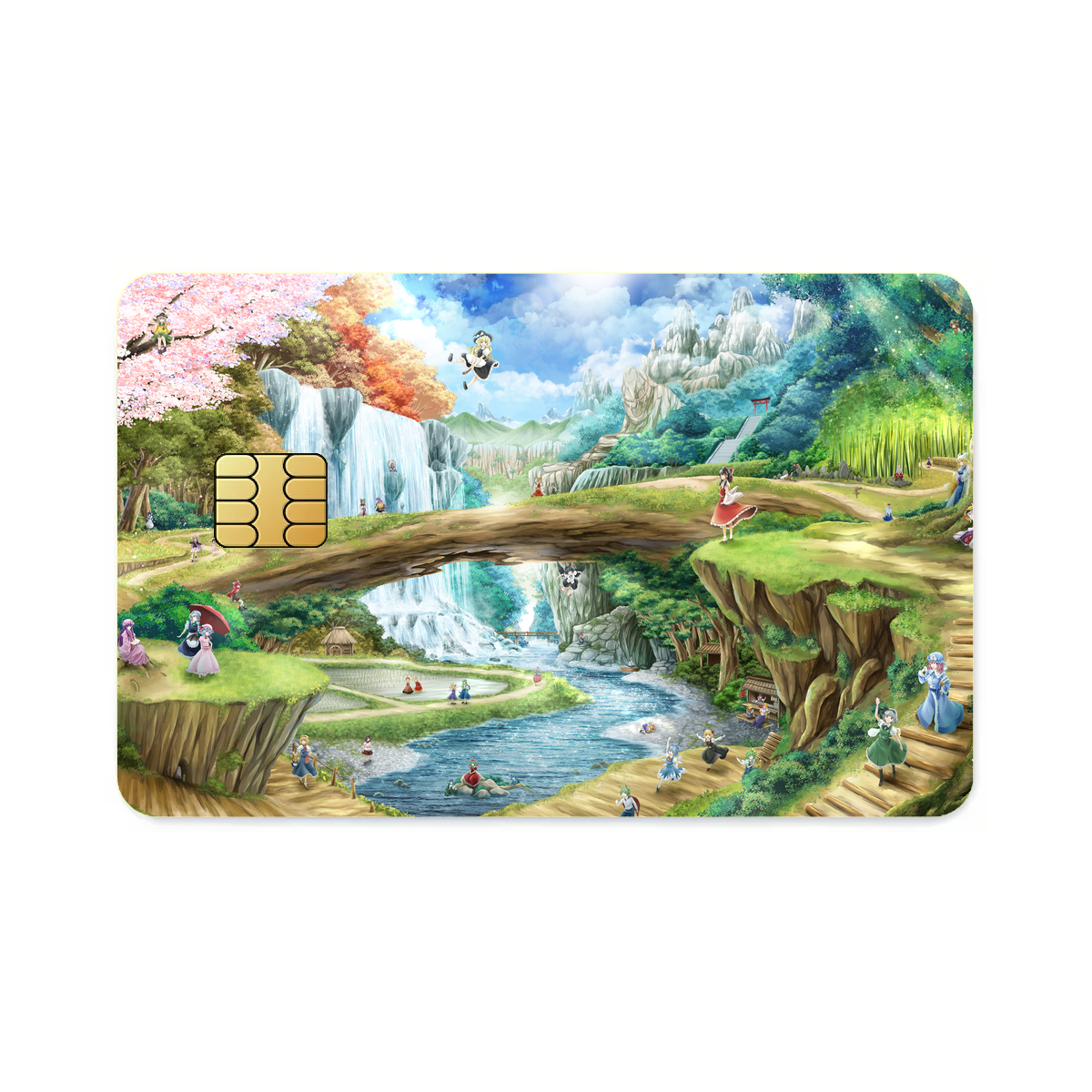 Anime Touhou Credit Card Skins (4-in-1 Pack)