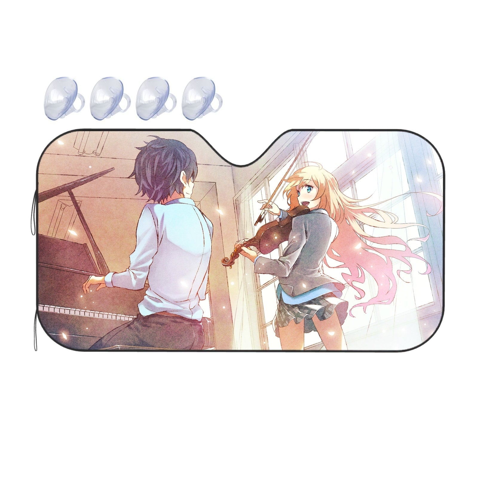 Anime Your Lie in April Car Sunshade