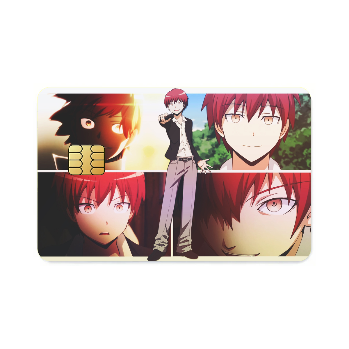 Assassination Classroom Karma Akabane Credit Card Skins (4-in-1 Pack)