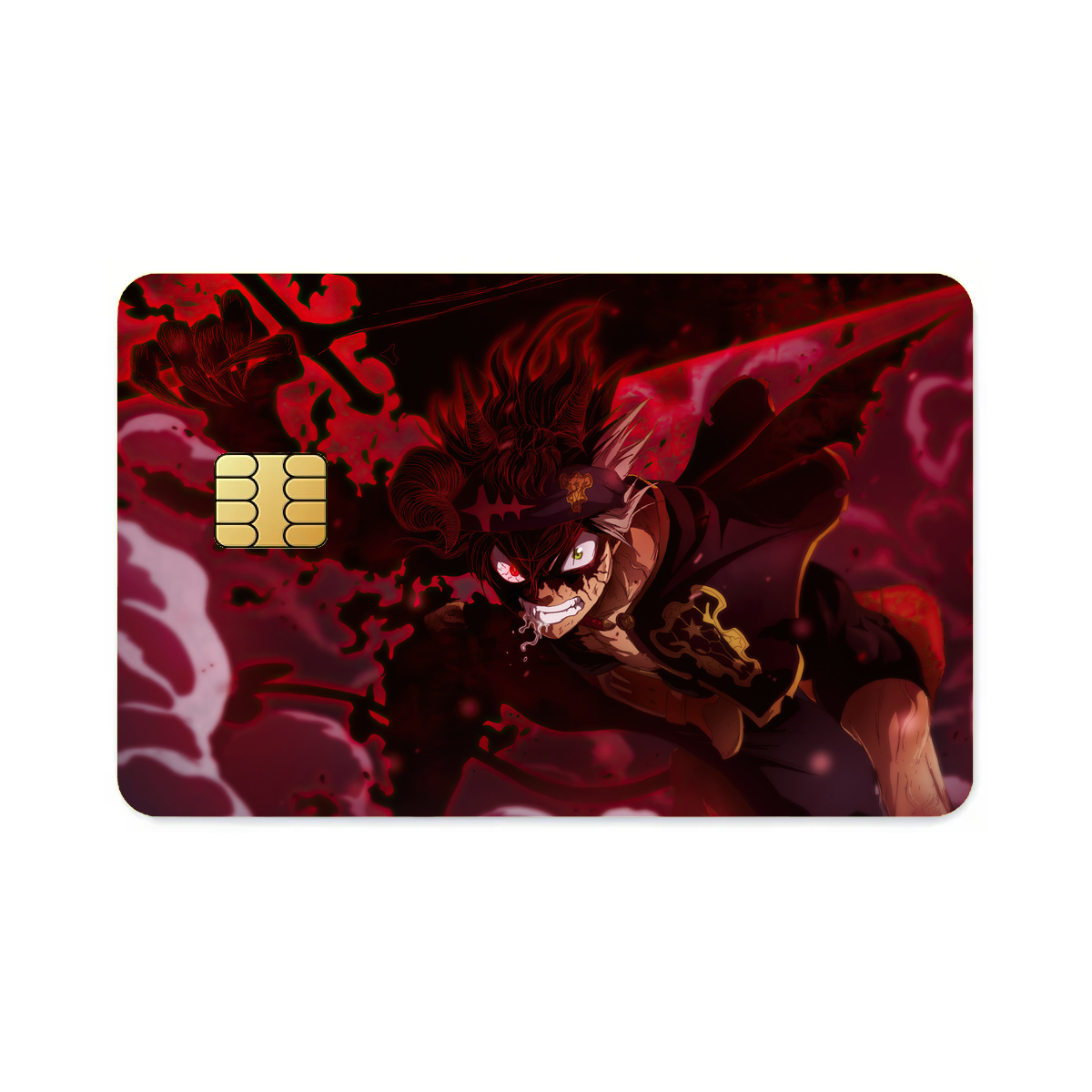 Black Clover Asta Credit Card Skins (4-in-1 Pack)