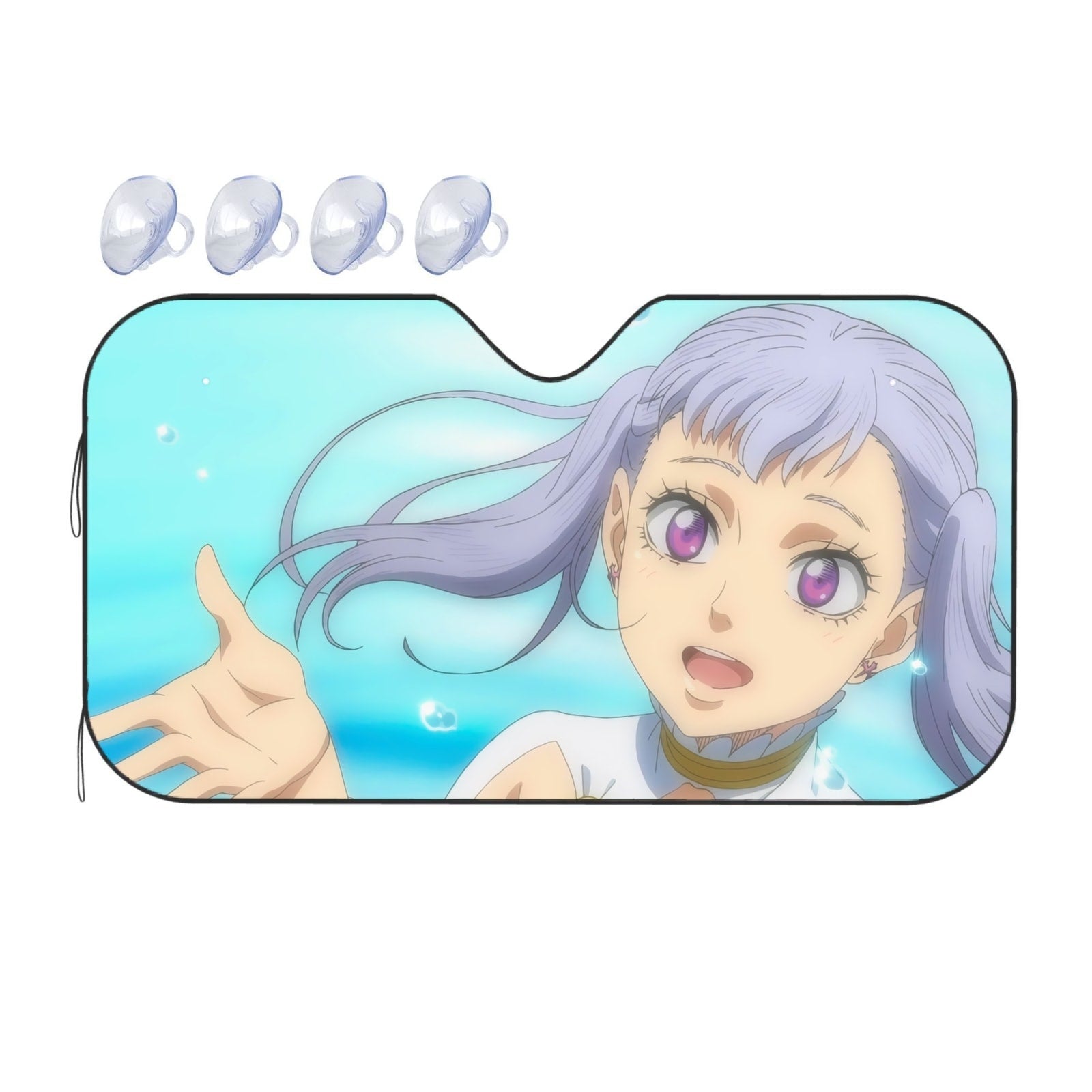 Black Clover Noelle Silva Car Sunshade