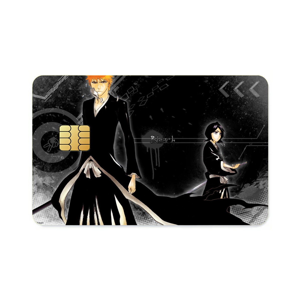 Bleach Ichigo Kurosaki, Rukia Kuchiki Credit Card Skins (4-in-1 Pack)