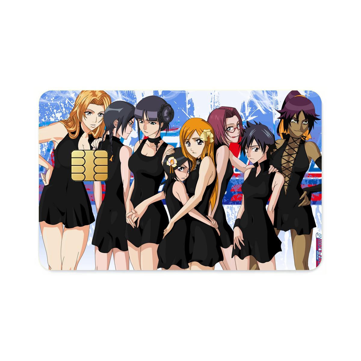 Bleach Rukia Kuchiki, Orihime Inoue Credit Card Skins (4-in-1 Pack)