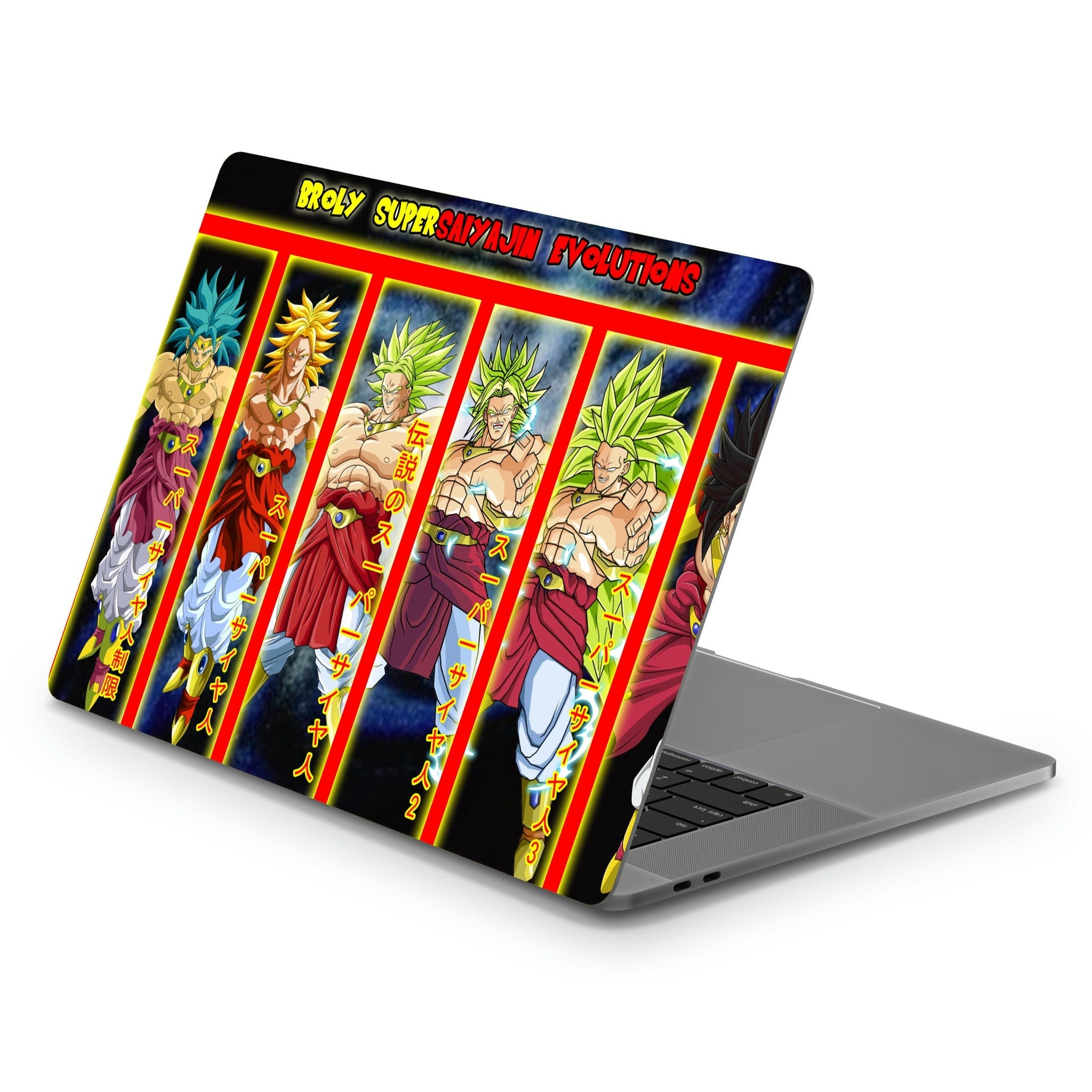 Broly Supersaiyajin Evolutions Macbook Skin