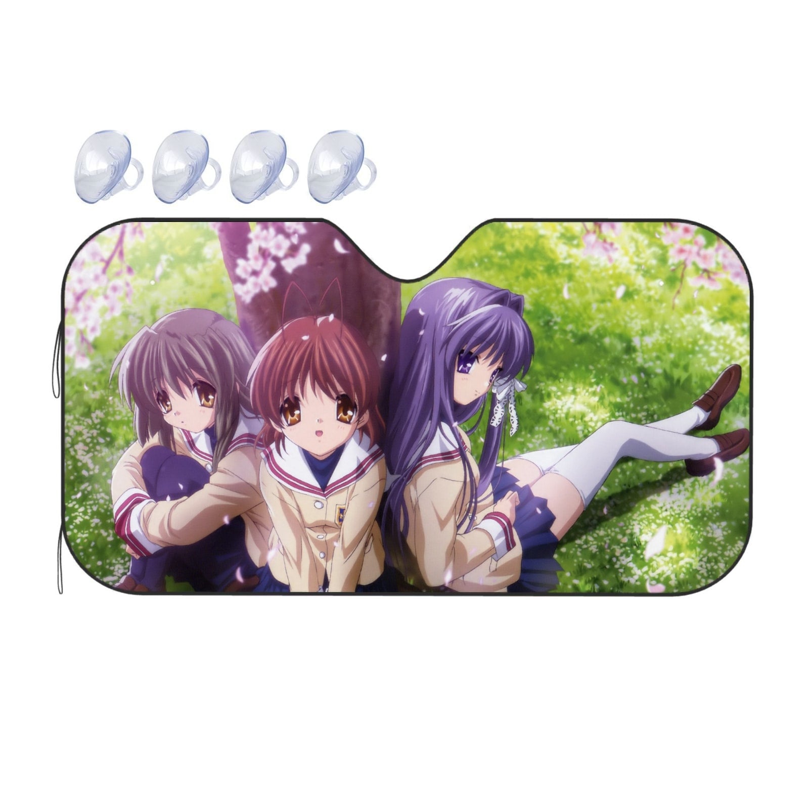 Clannad Nagisa Furukawa, Kyou Fujibayashi, Fuuko Ibuki Car Sunshade