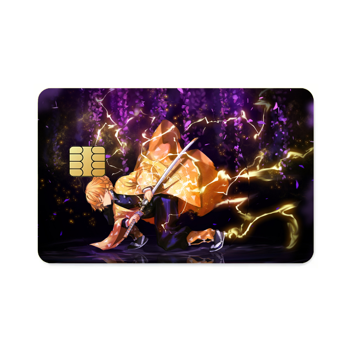 Demon Slayer: Kimetsu no Yaiba Zenitsu Agatsuma Credit Card Skins (4-i