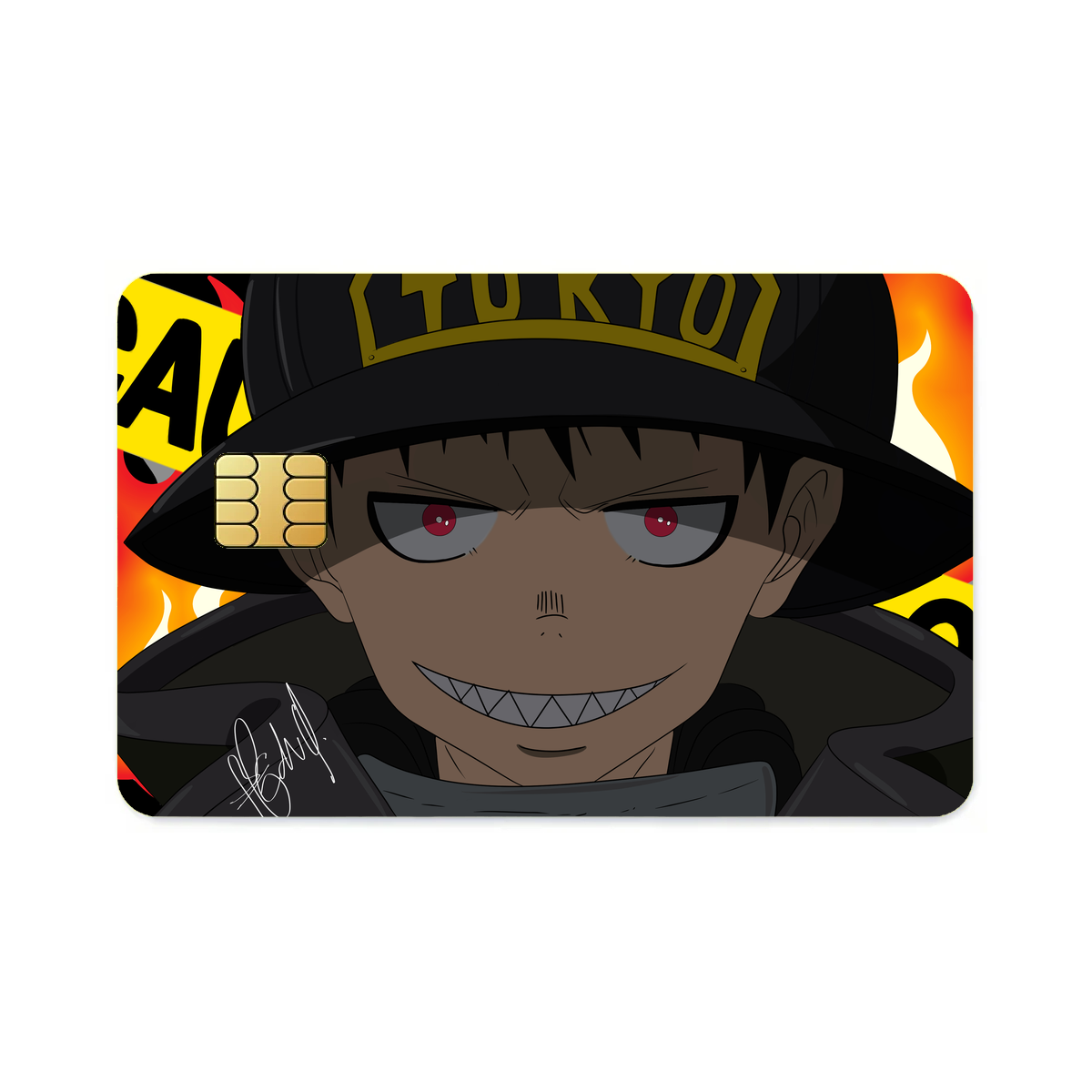Enen no Shouboutai - Kusakabe Shinra Credit Card Skins (4-in-1 Pack)