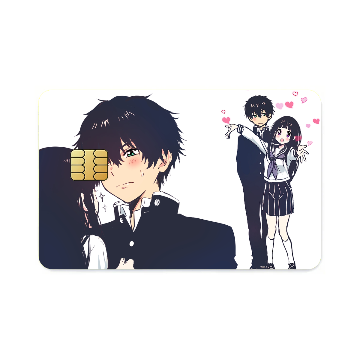 Eru Chitanda And Hōtarō Oreki Credit Card Skins (4-in-1 Pack)