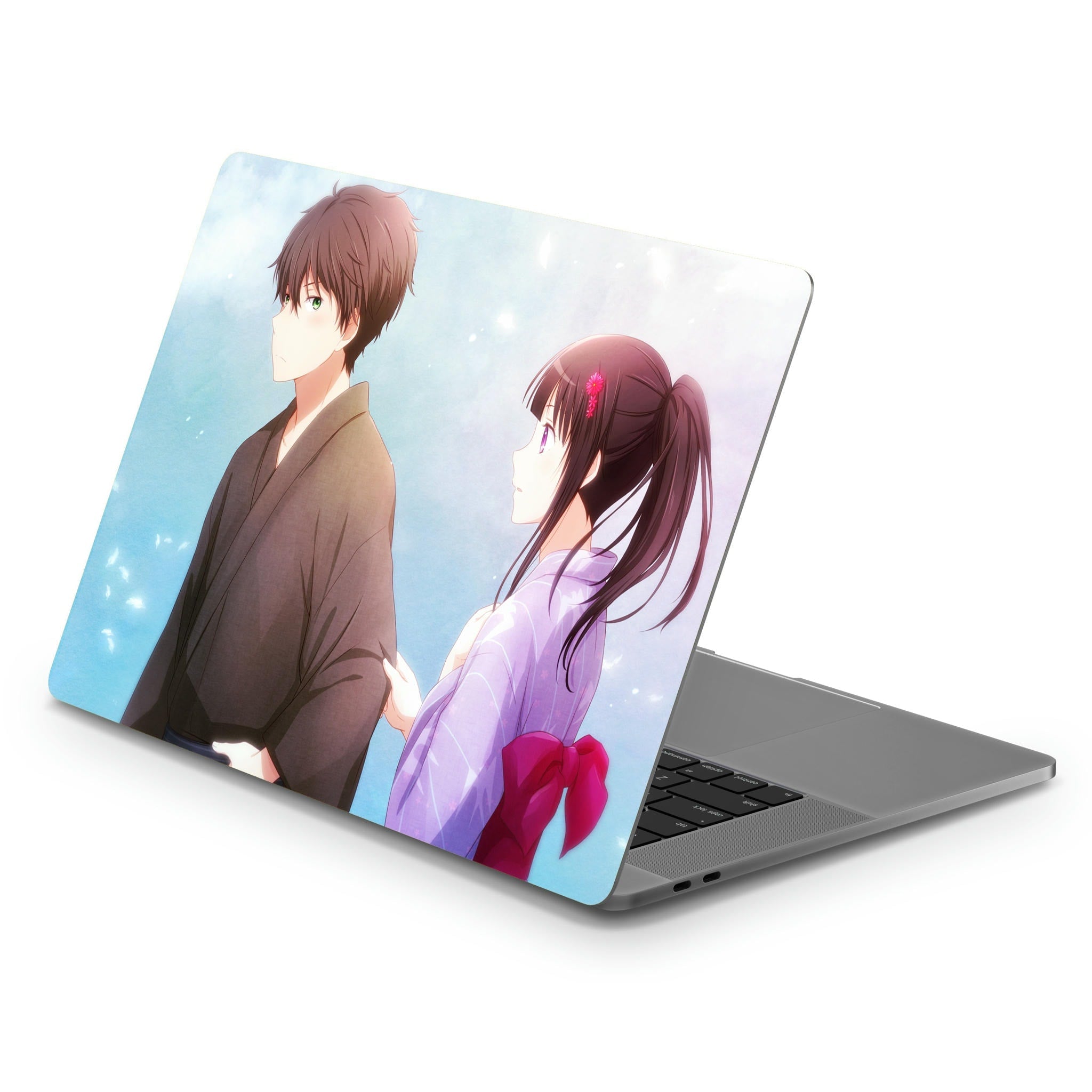 Eru Chitanda And Hōtarō Oreki Kimono Macbook Skin