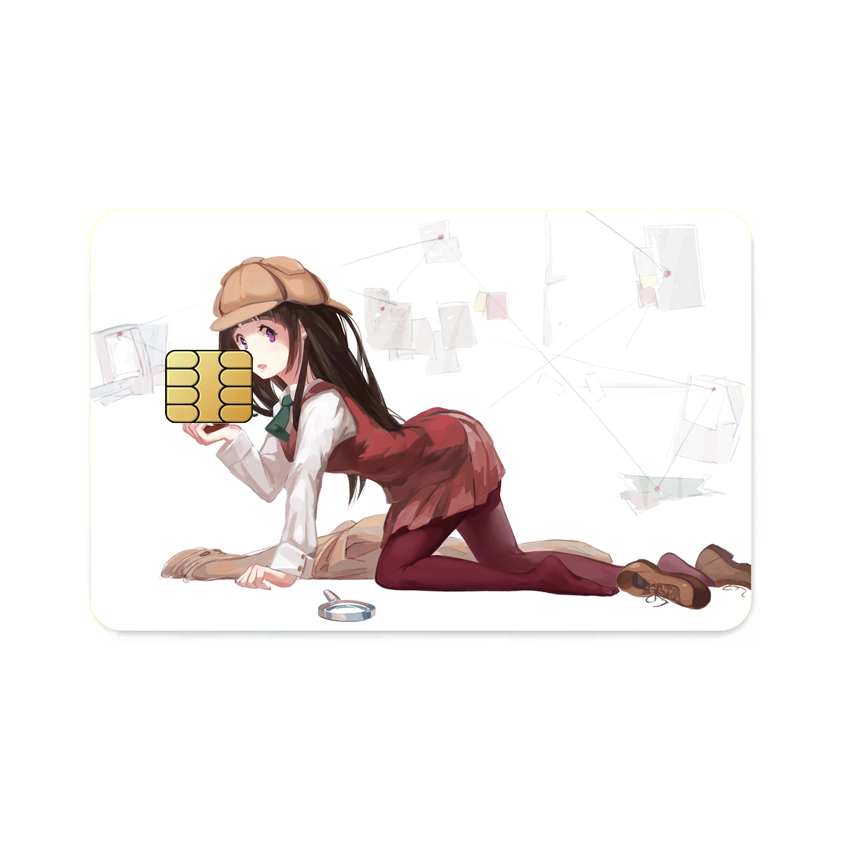 Eru Chitanda as Detective Credit Card Skins (4-in-1 Pack)
