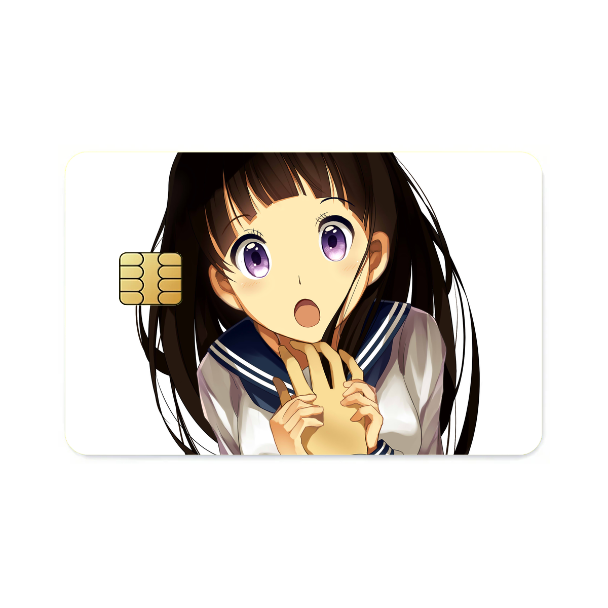 Eru Chitanda Face Credit Card Skins (4-in-1 Pack)