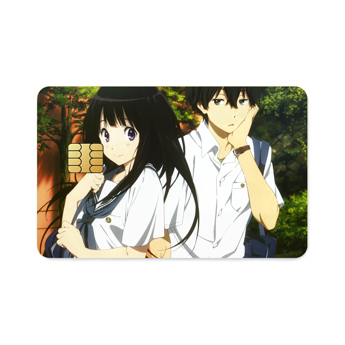 Eru Chitanda Hōtarō Oreki Faces Credit Card Skins (4-in-1 Pack)