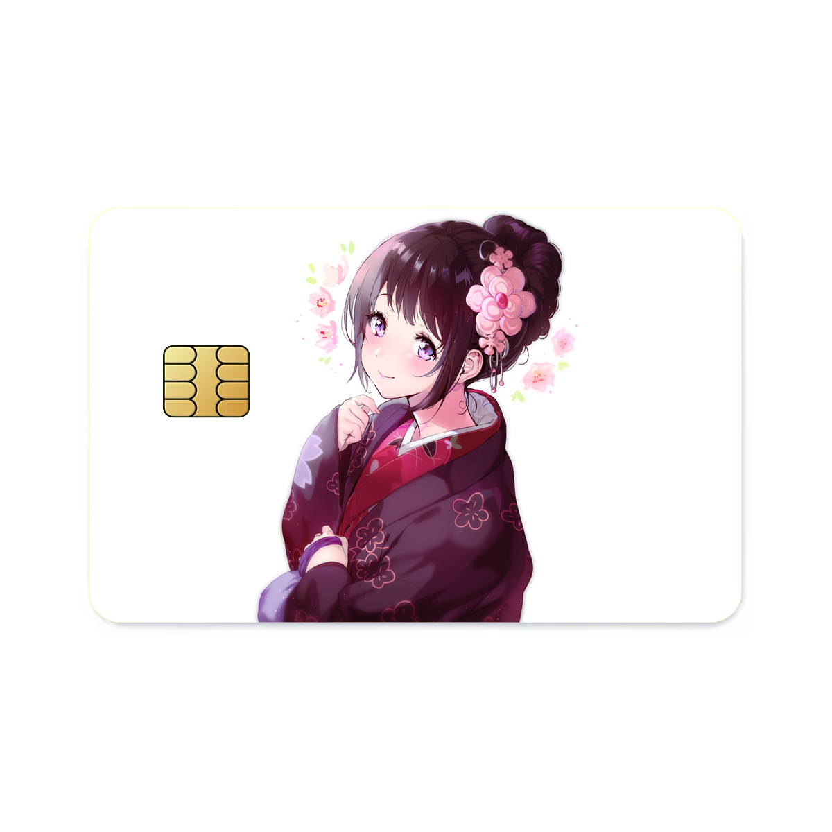Eru Chitanda In Kimono Credit Card Skins (4-in-1 Pack)