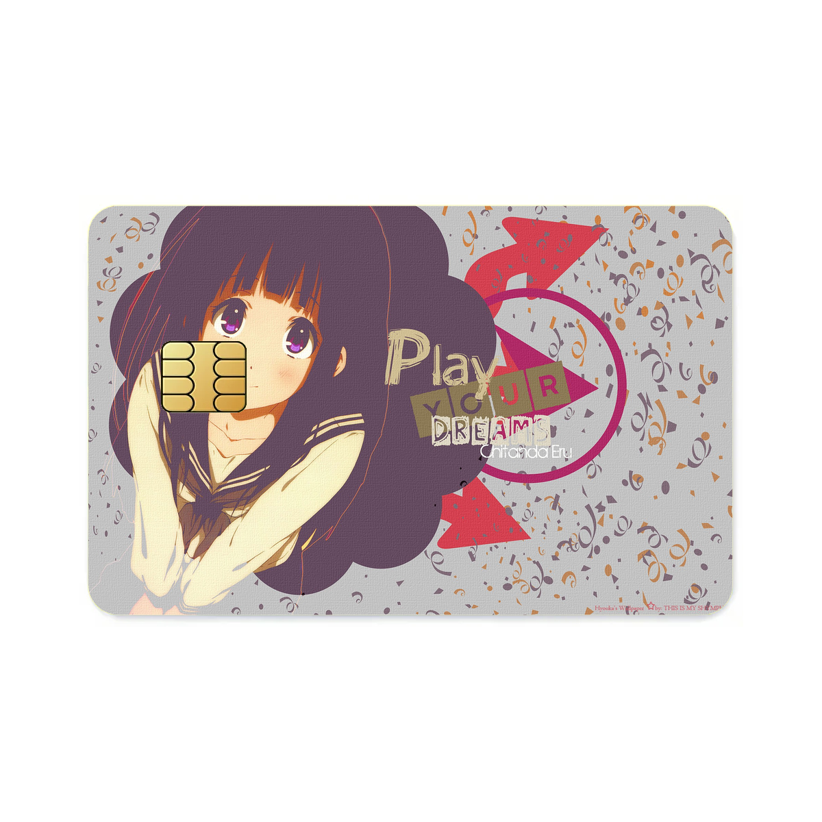 Eru Chitanda - Play your dream Credit Card Skins (4-in-1 Pack)