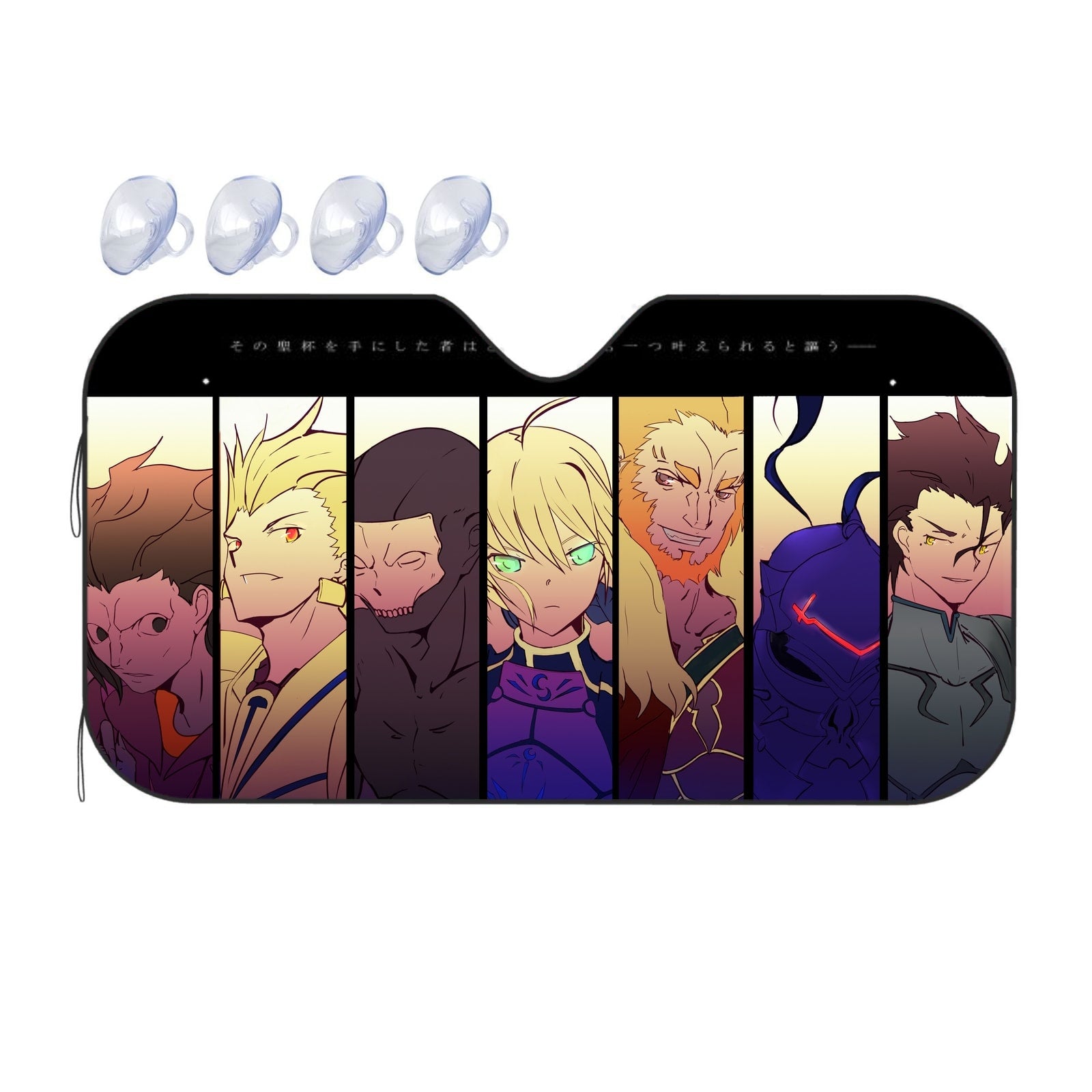 Fate/Zero Saber, Gilgamesh, Rider Car Sunshade