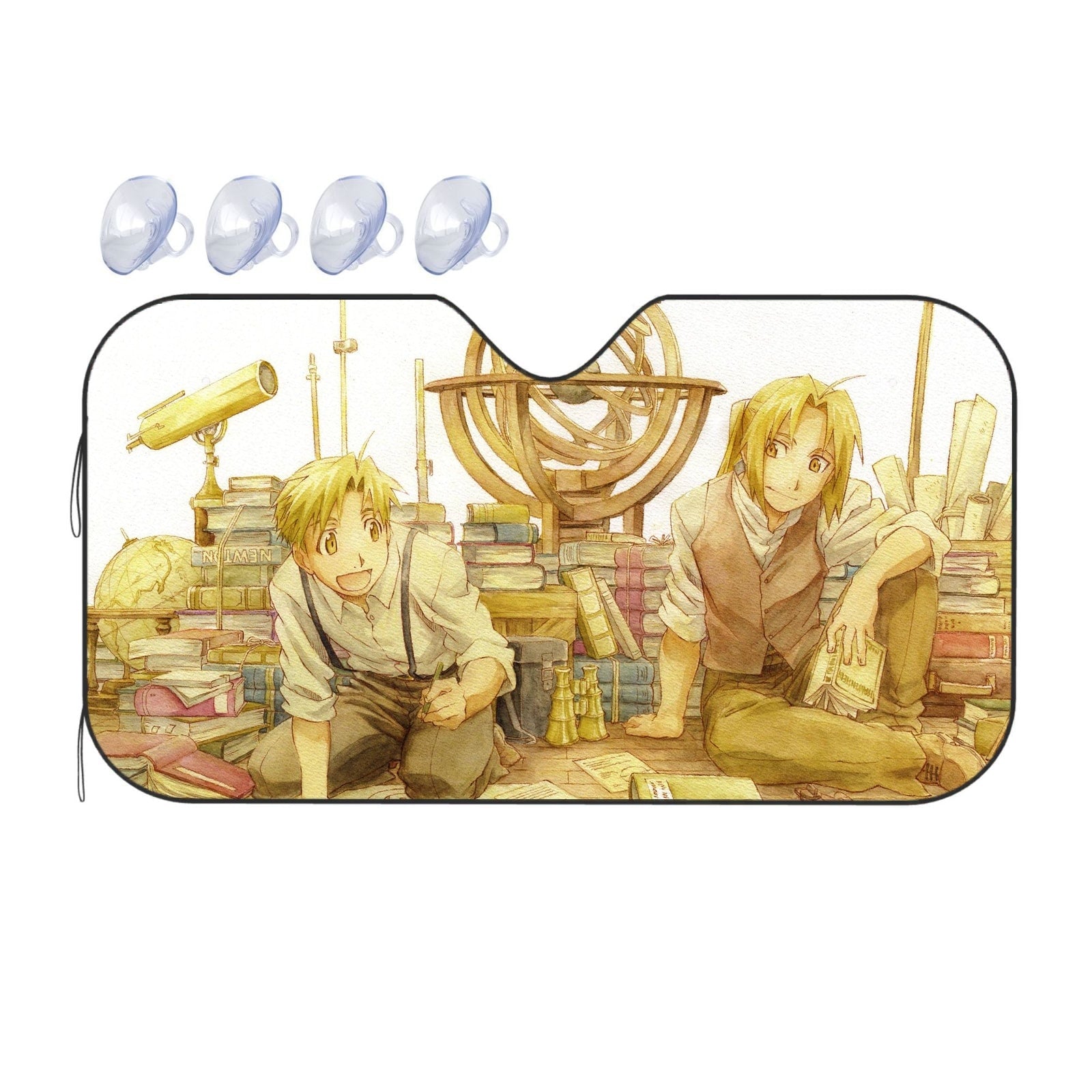 Full Metal Alchemist Edward and Alphonse Elric Car Sunshade