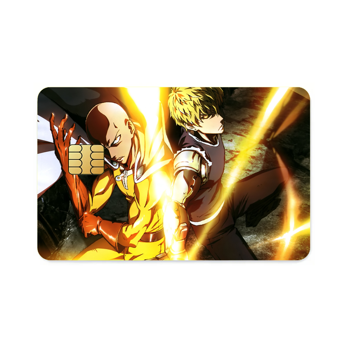 Genos and Saitama Credit Card Skins (4-in-1 Pack)