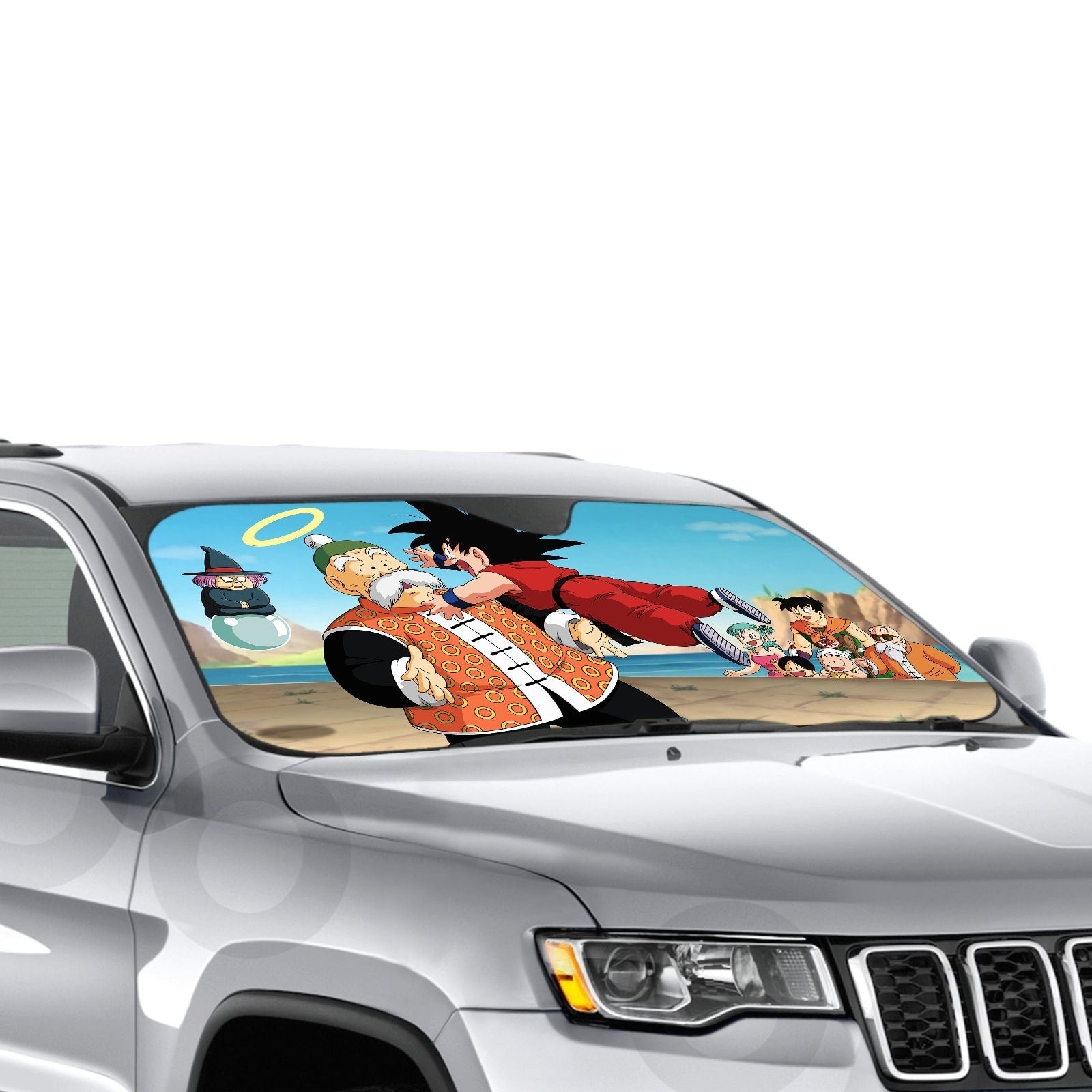 Goku Grandfather Car Sunshade