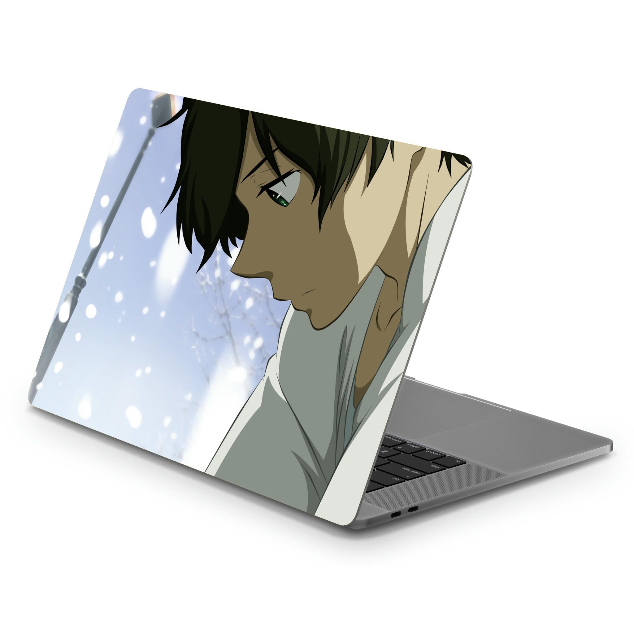 Hōtarō Oreki looking down Macbook Skin