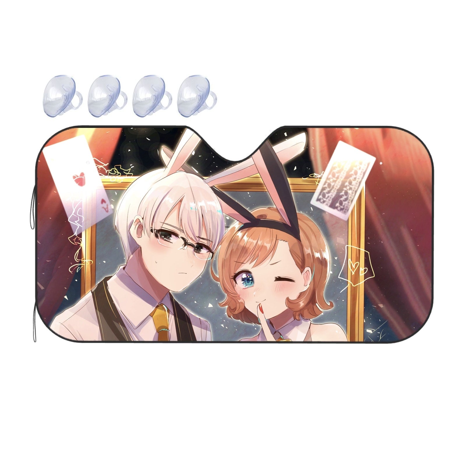 Itsuki Sumeragi and Kaede Manyuda Car Sunshade