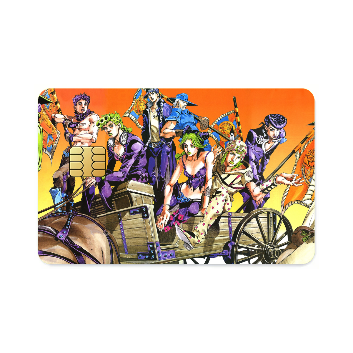 JoJo's Bizarre Adventure: 1-7 Credit Card Skins (4-in-1 Pack)