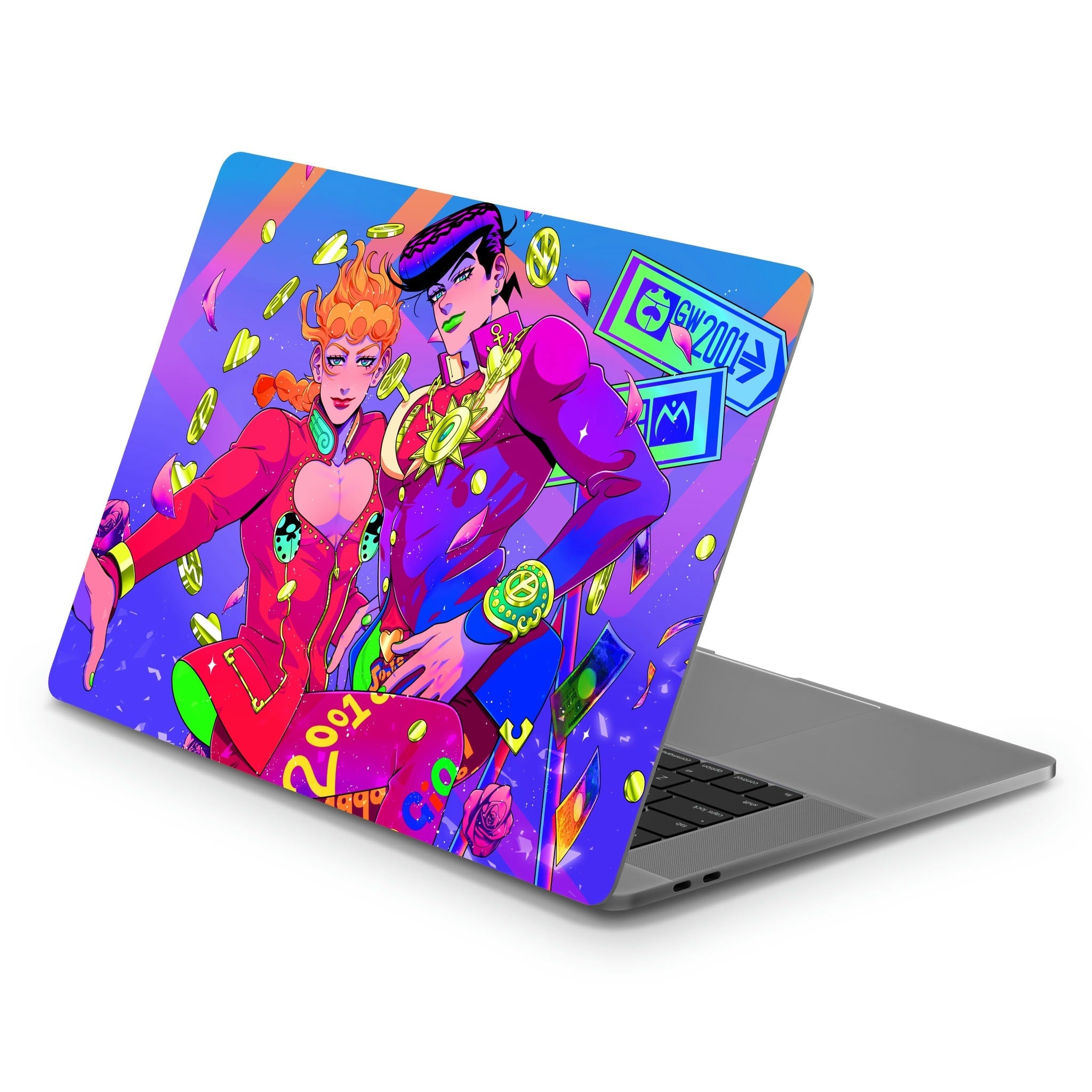 Josuke and Giorgio Macbook Skin